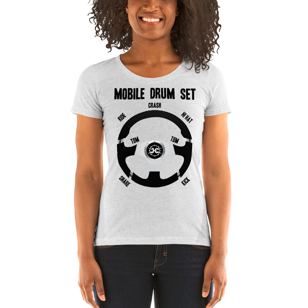 Women’s Steering Wheel Drum Set Shirt – Jordan Cannata